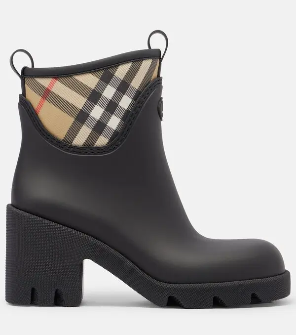 Burberry Checked Ankle Boots