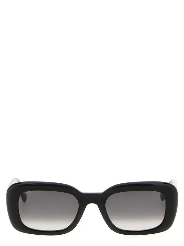 Saint Laurent Rectangle Frame Sunglasses - Black
