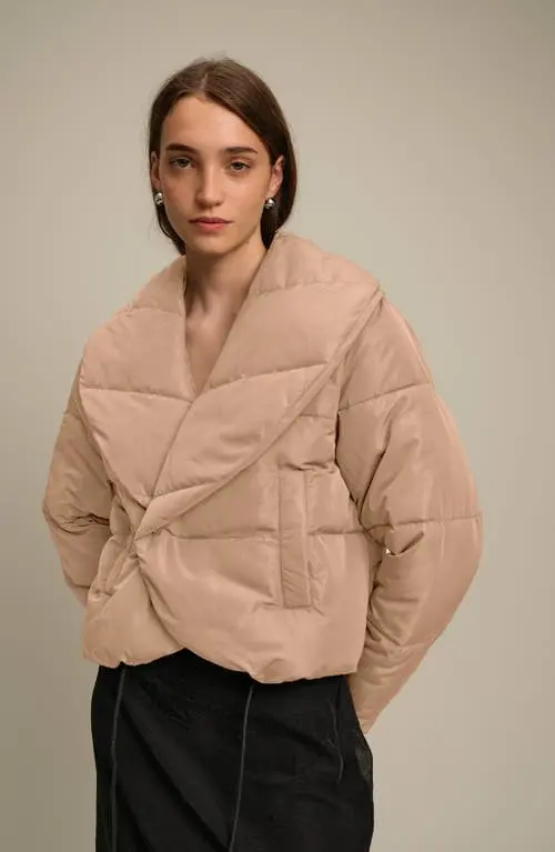 Deluc Gregory Quilted Crop Puffer Jacket