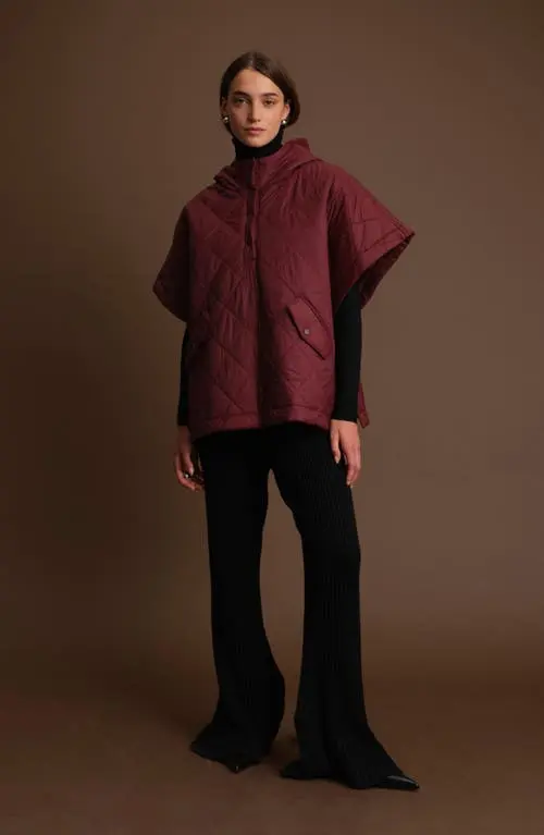 Deluc Otis Short Sleeve Puffer Poncho