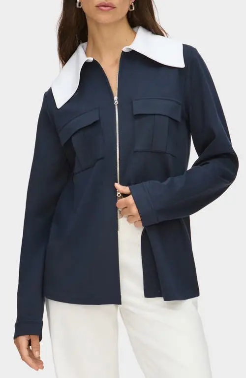 ALIGNE Tam Ponte Jacket With Contrast Collar