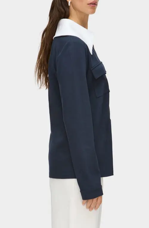 ALIGNE Tam Ponte Jacket With Contrast Collar