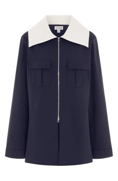 ALIGNE Tam Ponte Jacket With Contrast Collar