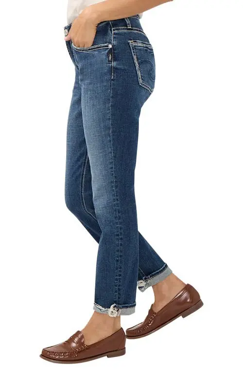 SILVER JEANS CO. Mid-rise Slim Boyfriend Jeans