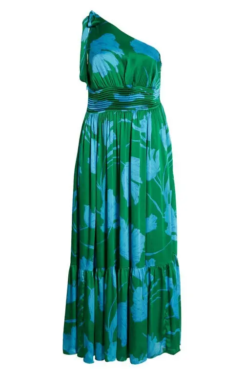 sugarlips green dress Strapless Lemon Floral Gown 4 / Noir Multi main image 1