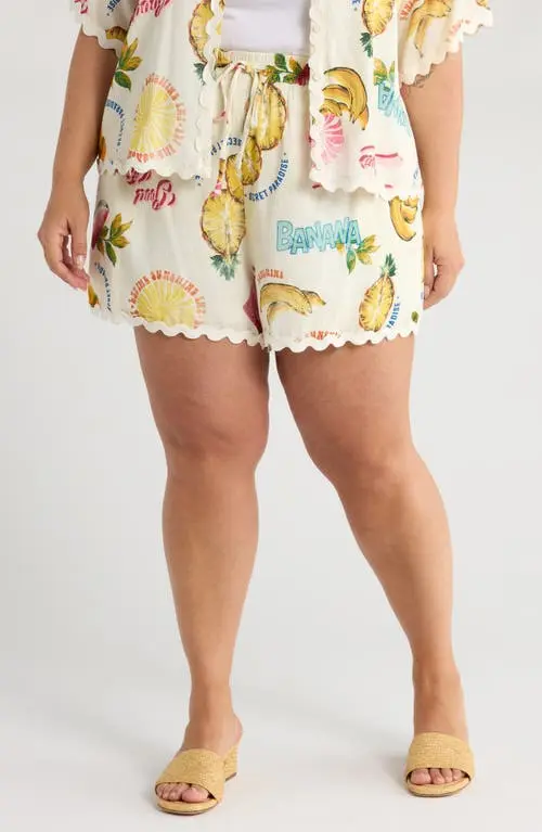 SUGARLIPS Printed Drawstring Shorts