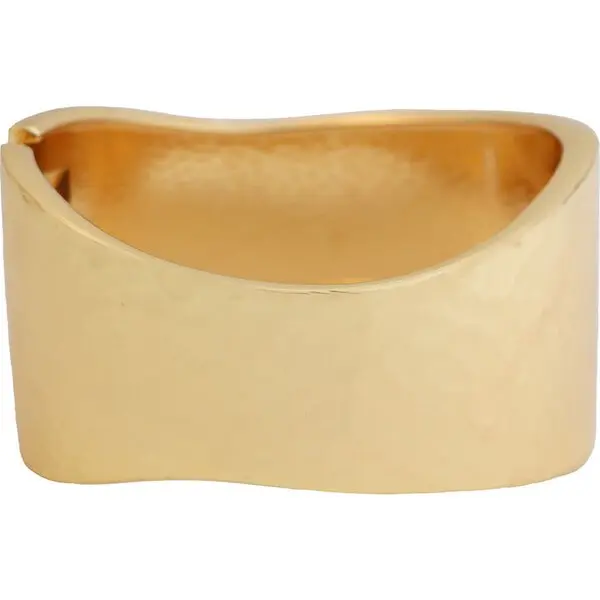 PANACEA Tapered Hinge Bangle - Gold
