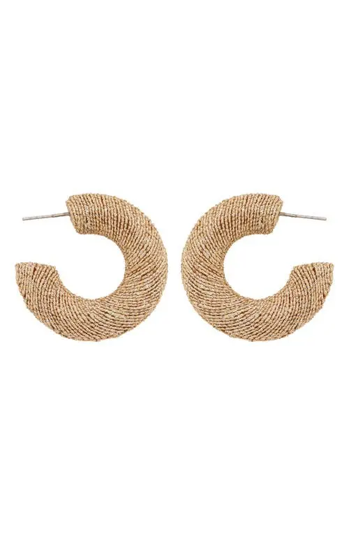 PANACEA Wrapped Hoop Earrings - Gold