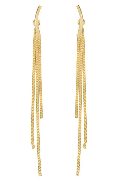 PANACEA Snake Chain Drop Earrings - Gold