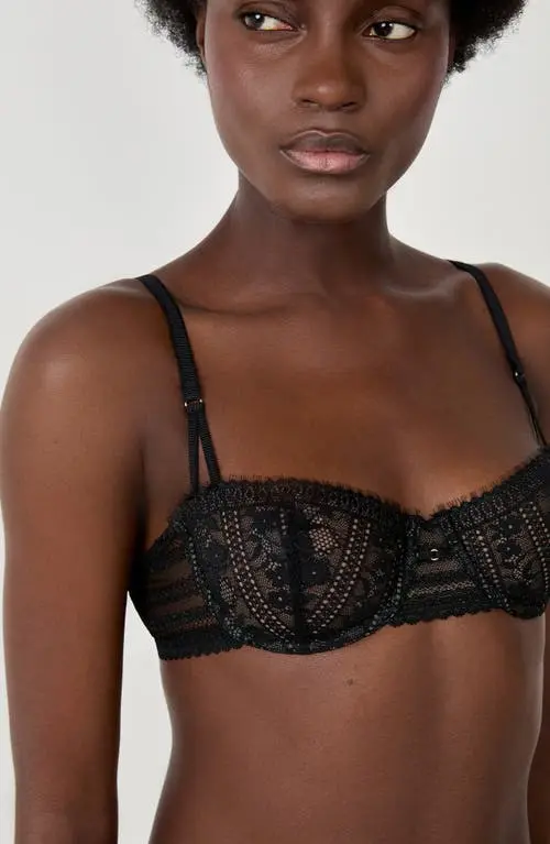 ETAM Aura N°9 Underwire Balconette Bra - Black