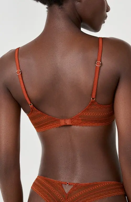 ETAM Aura N°9 Underwire Balconette Bra - Brown