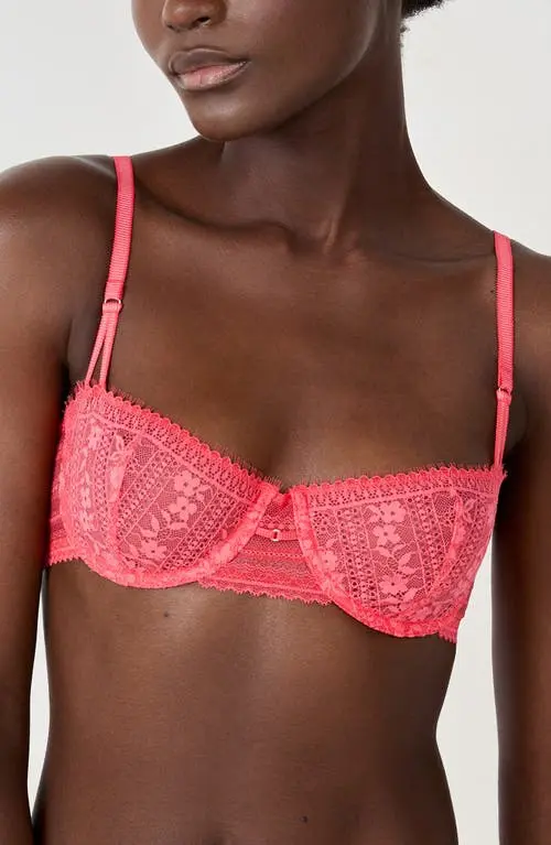 ETAM Aura N°9 Underwire Balconette Bra - Coral