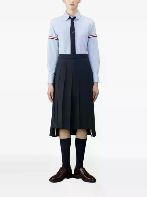 Thom Browne Grosgrain-arm Oxford Shirt