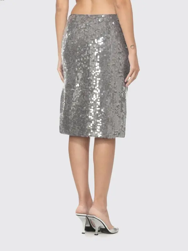 ROTATE BY BIRGER CHRISTENSEN Sequin Embellished Midi Skirt