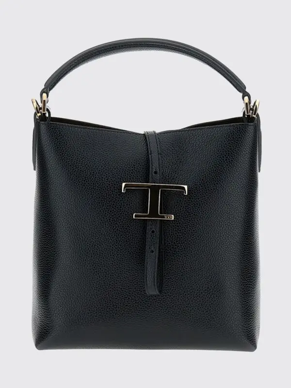 TOD'S Leather Shoulder Bag - Black