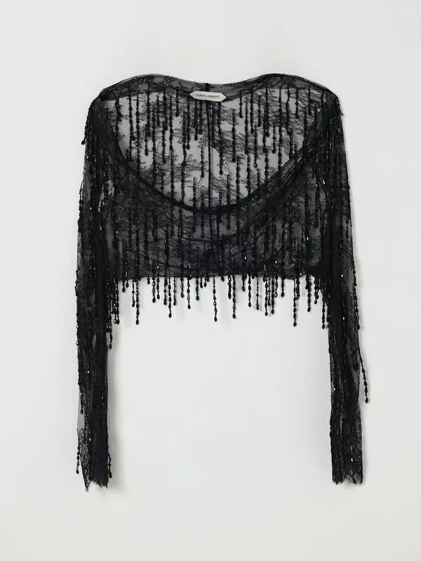 Alberta Ferretti Embellished Lace Bolero