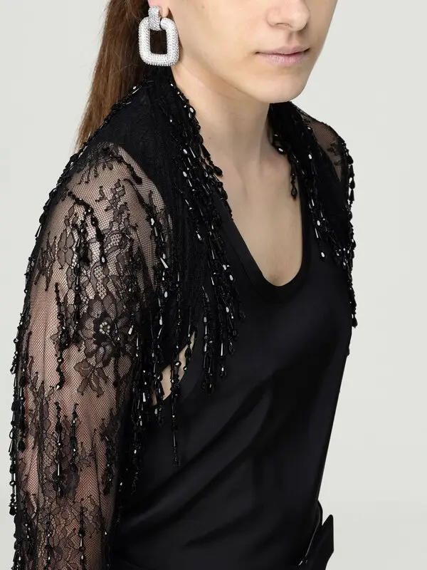 Alberta Ferretti Embellished Lace Bolero