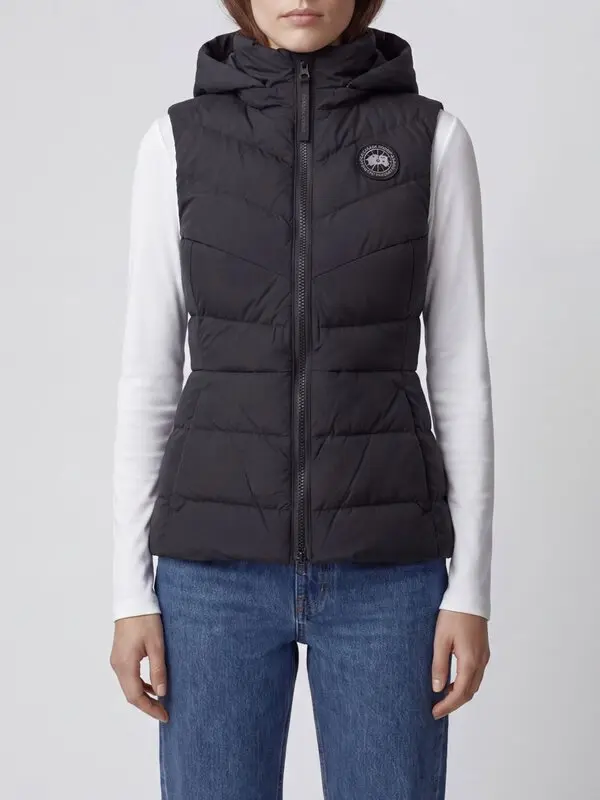 Canada Goose Clair Hooded Padded Nylon Gilet - Black