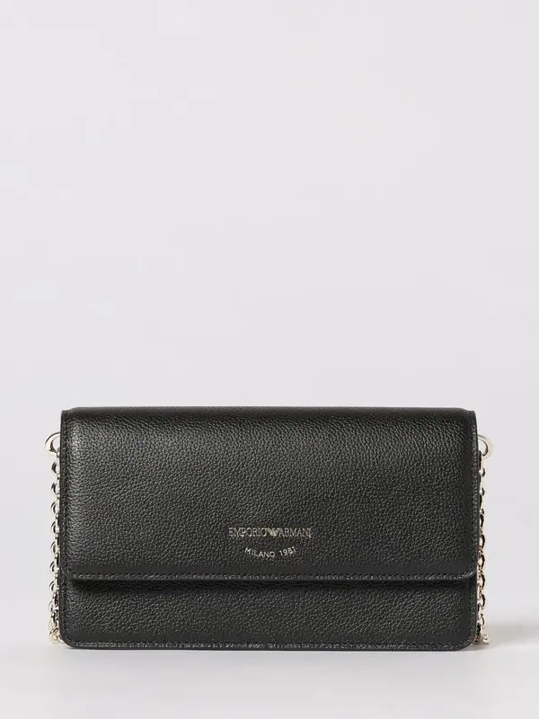 Emporio Armani Chain Strap Mini Bag - Black