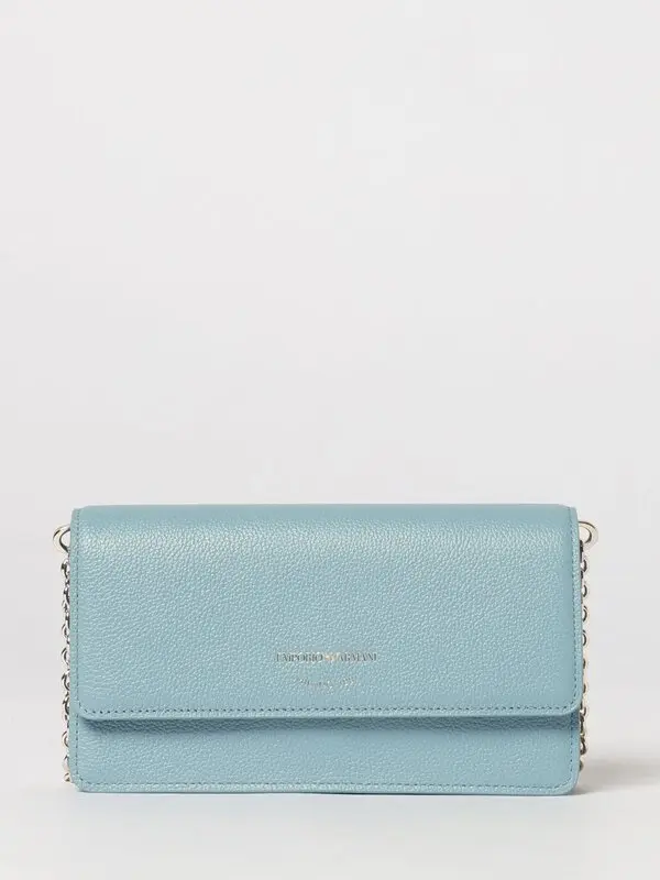 Emporio Armani Chain Strap Mini Bag - Gnawed Blue