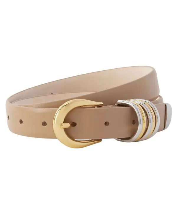 DEHANCHE Hollyhock Leather Belt - Brown