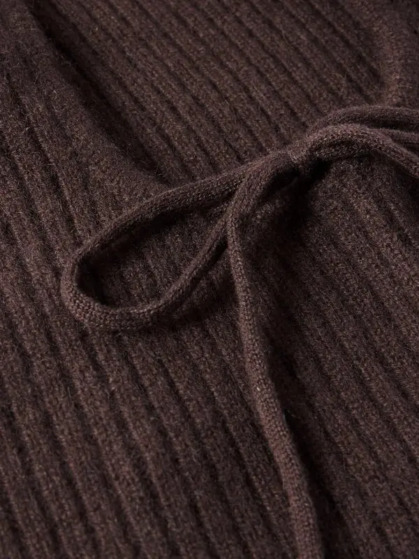 YVES SALOMON Ribbed Cashmere Snood