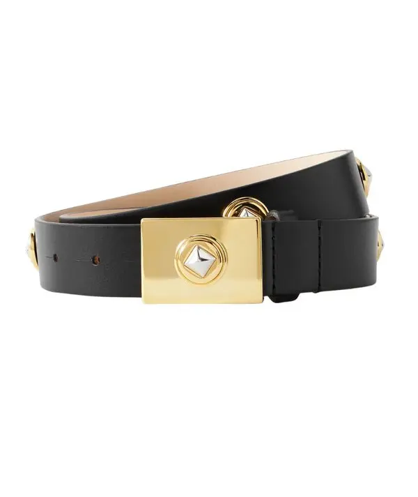 DEHANCHE Medora Leather Belt - Black