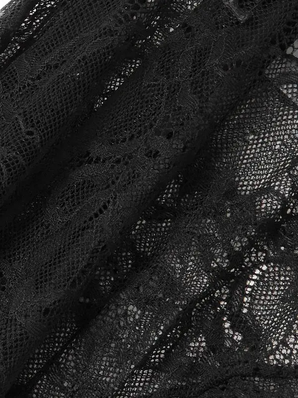 COURREGES Lace Blouse - Black