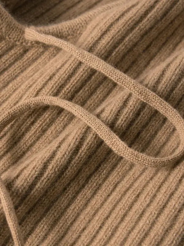 YVES SALOMON Ribbed Cashmere Snood