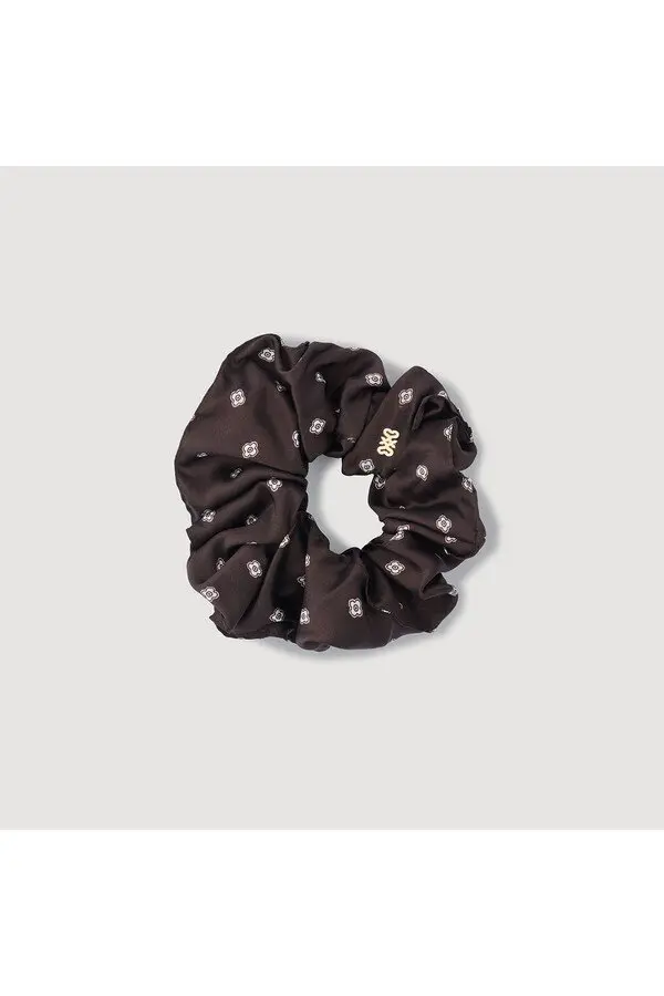 Sandro Patterned Scrunchie - Brown