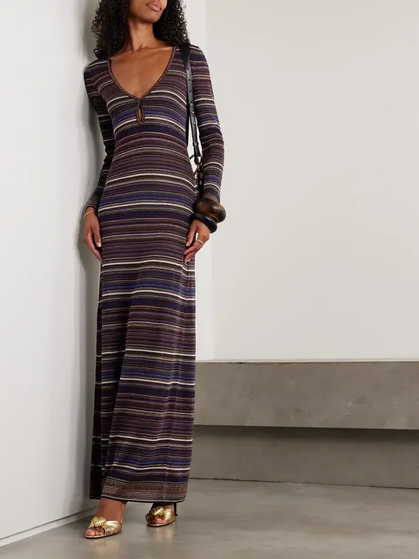 black knitted turtleneck dress Faux Leather & Knit Turtleneck Dress Burgundy / L