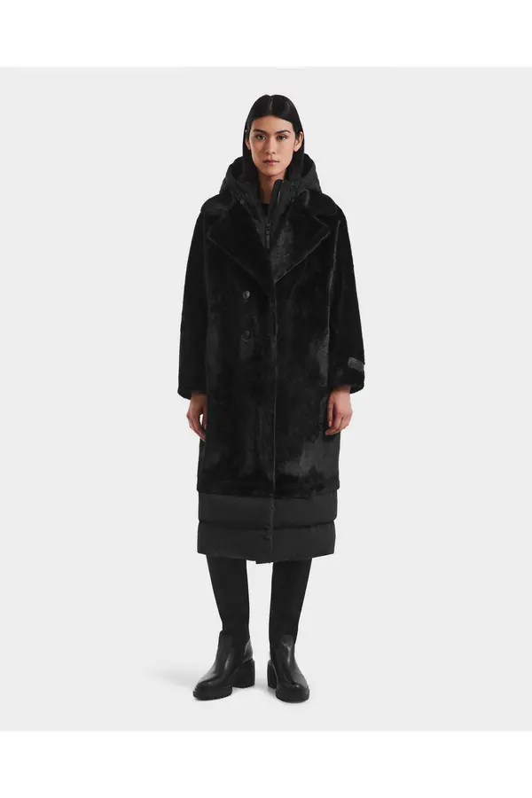 Rudsak Siena Faux Fur Coat - Black
