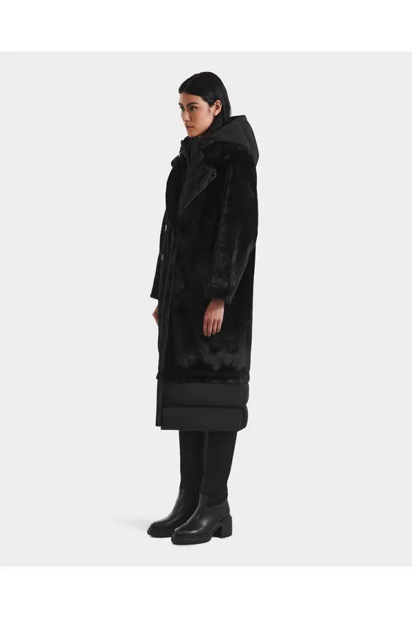 Rudsak Siena Faux Fur Coat - Black