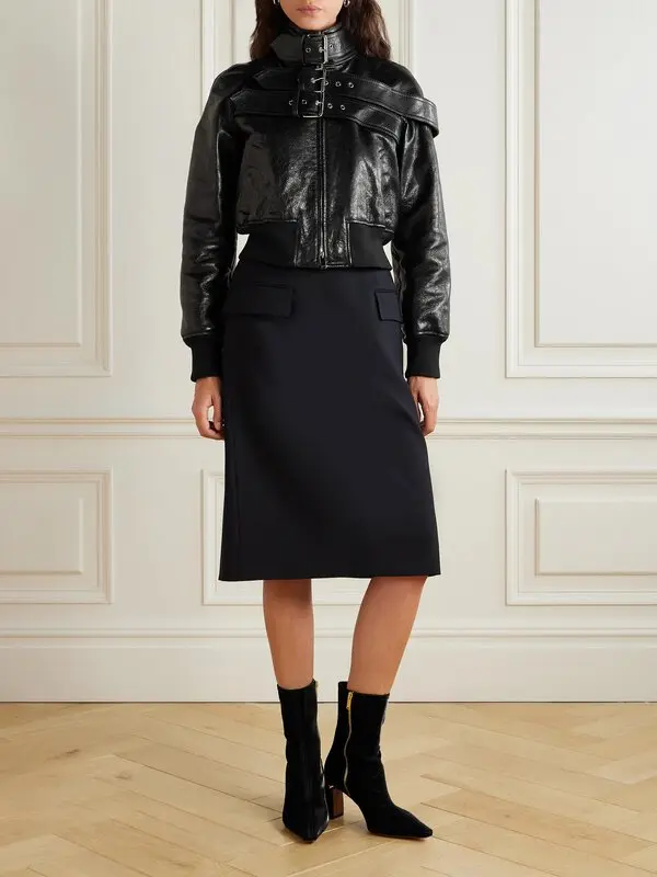 Alexander McQueen Buckled Leather Biker Jacket