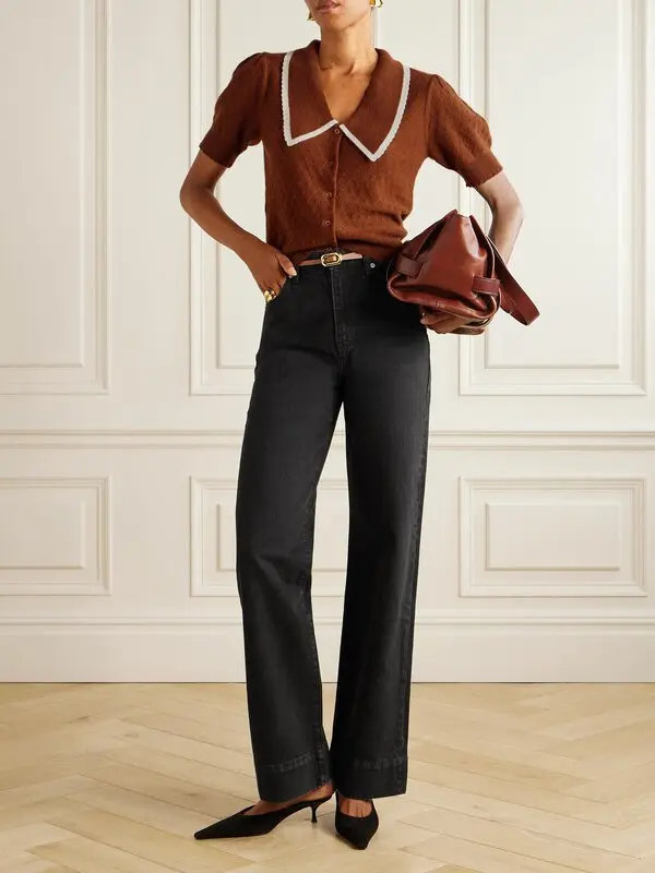 FRAME - The Streamline High-Rise Straight-Leg Jeans
