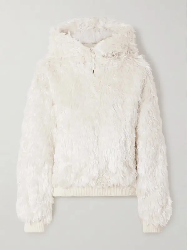 Gabriela Hearst Orlando Hooded Knitted Silk Jacket - Neutrals