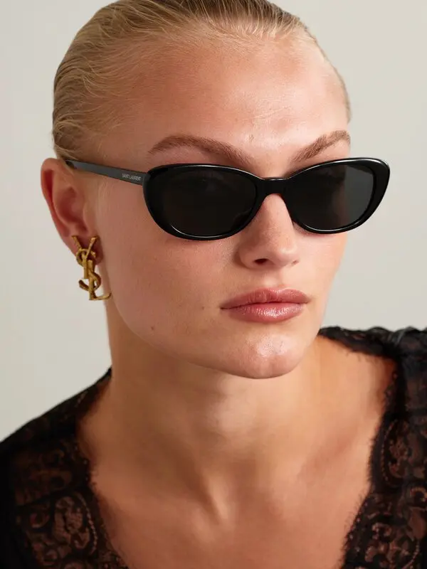 Saint Laurent - Cat-Eye Acetate Sunglasses