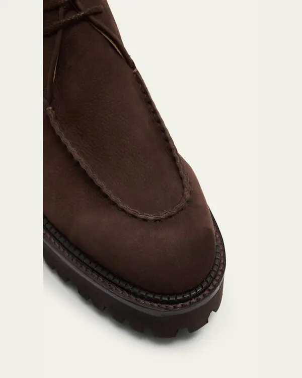 John Lobb Field Nubuck Leather Chukka Boots - Bruinn