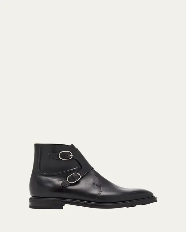 John Lobb Alliance Pd Leather Double Monk-strap Boots
