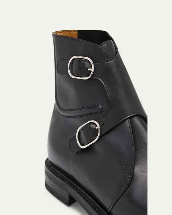 John Lobb Alliance Pd Leather Double Monk-strap Boots