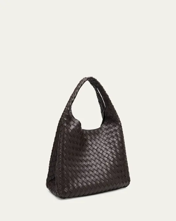 Bottega Veneta Campana Large Leather Shoulder Bag - Fondant