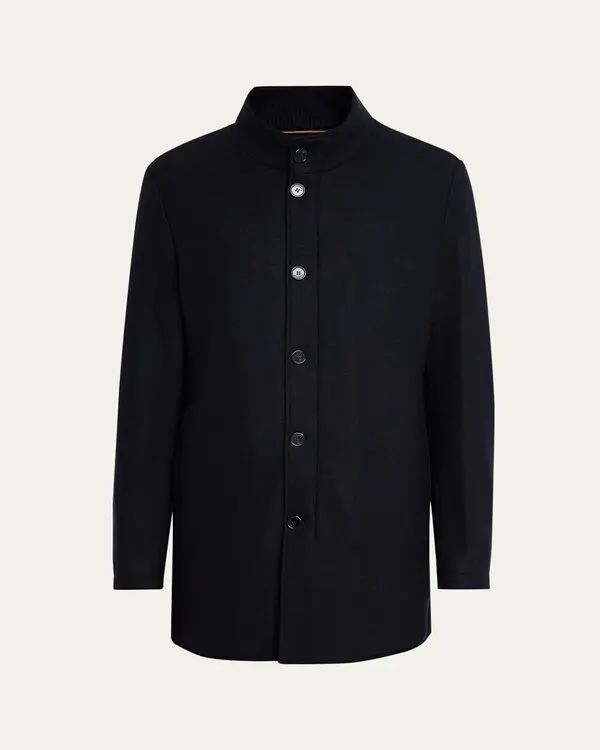 MANDELLI Cashmere Jersey Car Coat