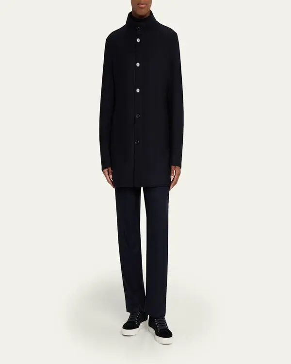 MANDELLI Cashmere Jersey Car Coat