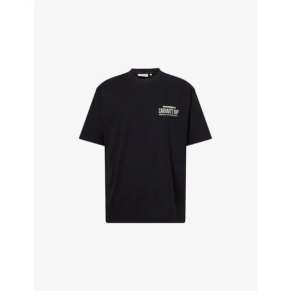 Carhartt Work In Progress Arcan Crewneck Cotton-jersey T-shirt - Black