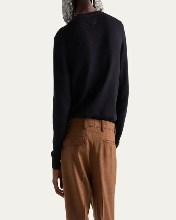 Prada Cashmere Knit Crewneck Sweater