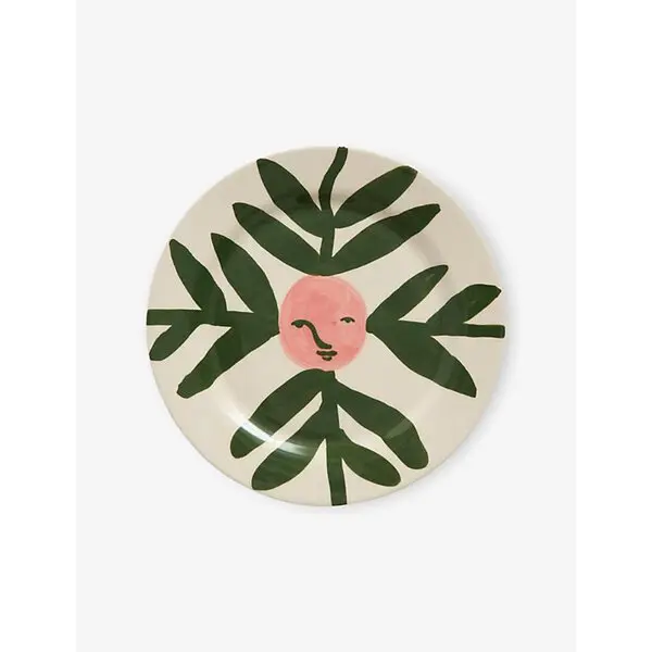 HAY La Pittura Ceramic Plate 24cm - Blush Face Vine