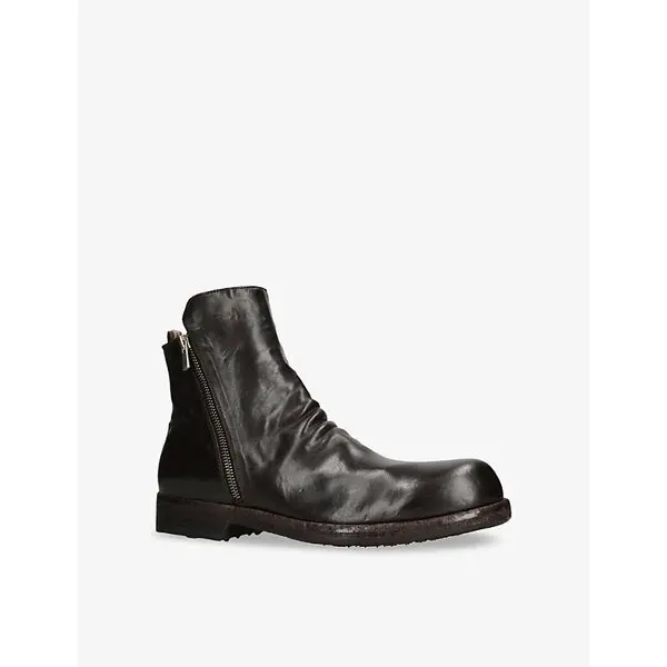 Officine Creative Bulla Leather Ankle Boots