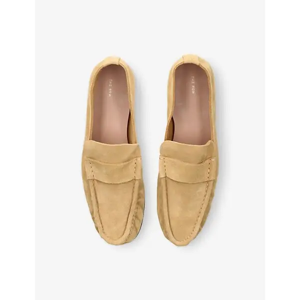 THE ROW Suede Moccasins