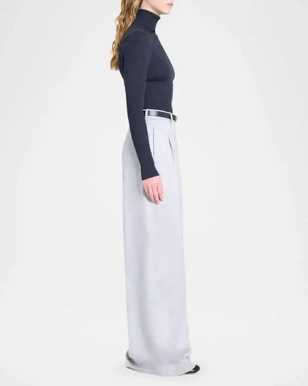 TWP Rib-knit Wool Turtleneck Sweater - Chrcol
