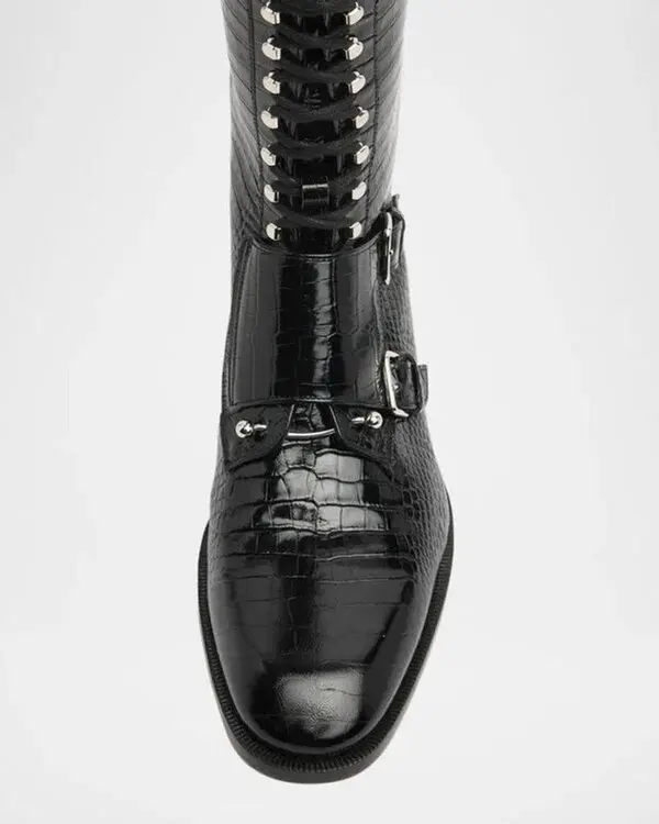 CHRISTIAN LOUBOUTIN Lord Chamb Calf Mini Ali Knee-high Boots